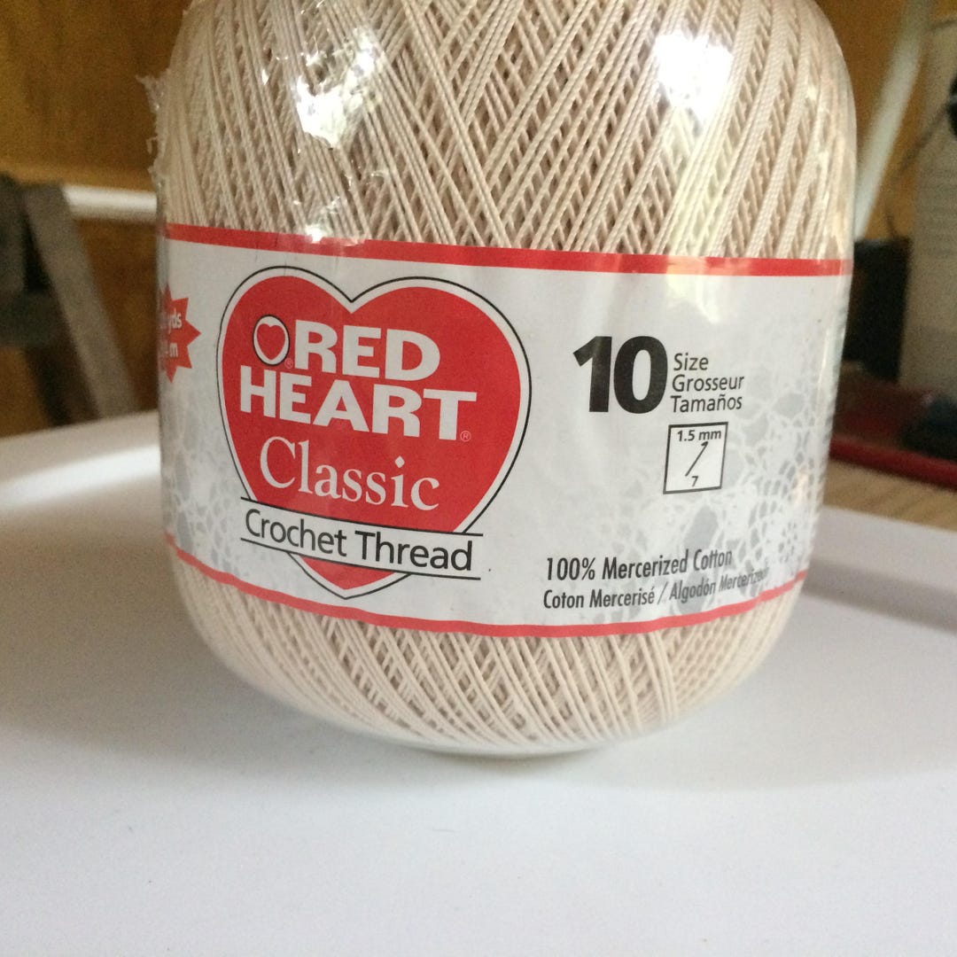 Buy Red Heart Classic Number 10 Crochet Thread Mercerized Cotton Thread ...