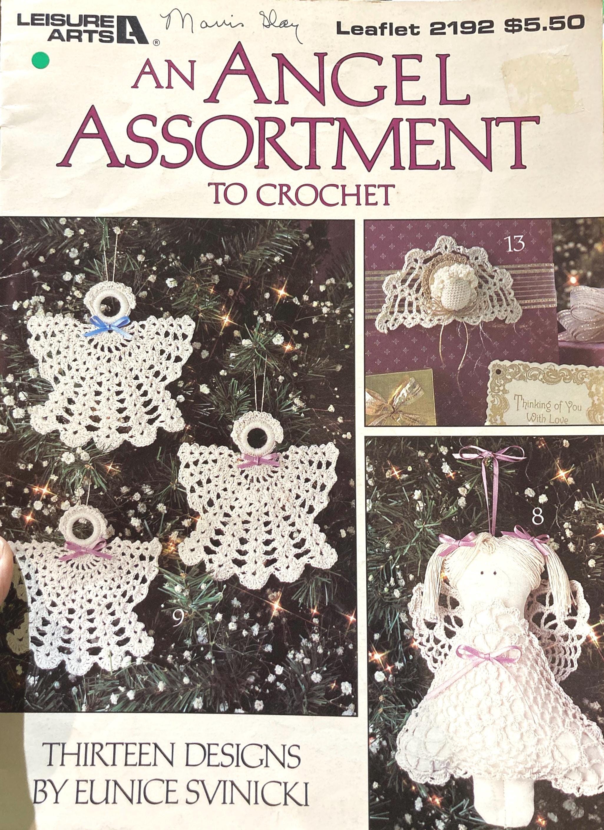 An Angel Assortment to Crochet Pattern Leaflet…13 Designs…gifts to Make ...