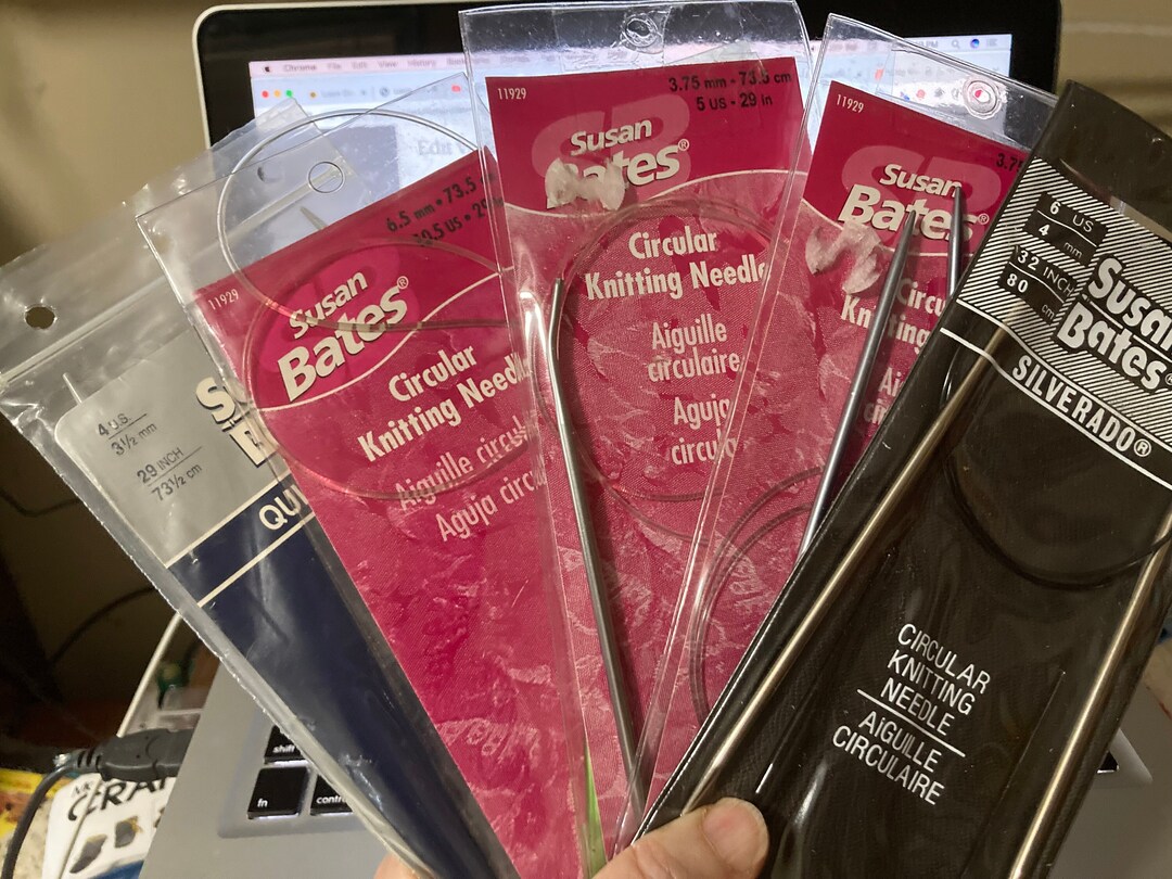 Circular Knitting Needles Choice of Size and Length....knitting in the ...