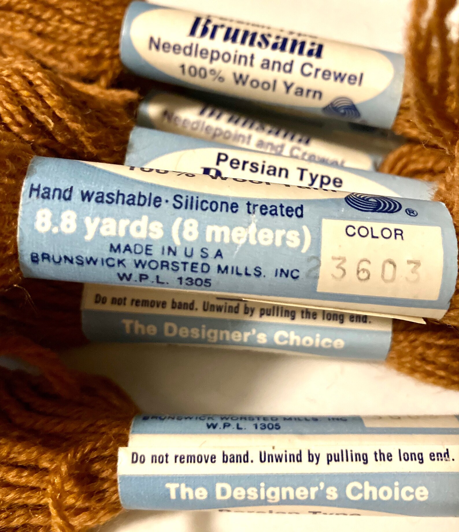 Brunsana Persian Type Wool Yarn....tapestry Yarn..light Brown ...