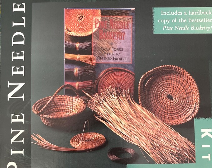 Pine Needle Basketry Book and Kit by Judy Miguel’s Mallow…full Kit…pine Needles…needle Gauge ...