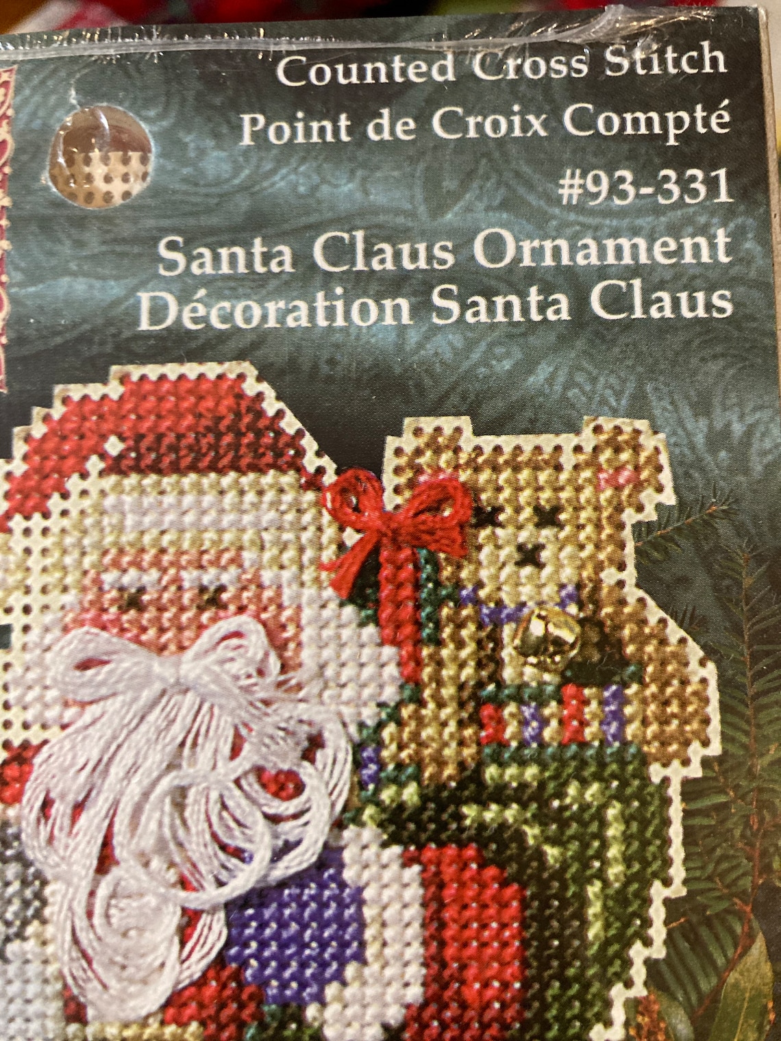Santa Claus Ornament Counted Cross Stitch Kitjanlynn - Etsy