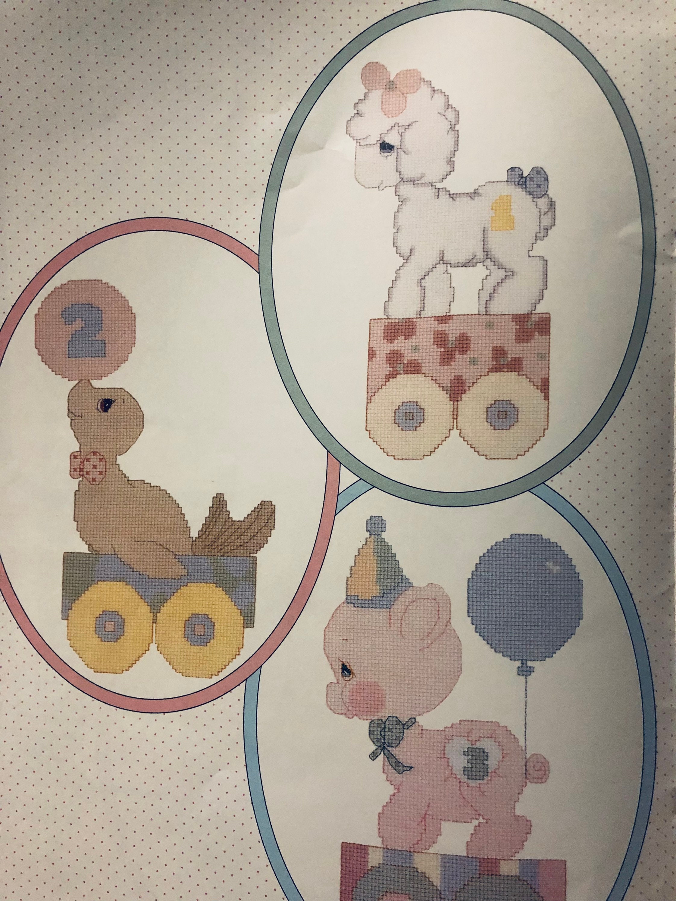 A Parade of Birthday Wishes Cross Stitch...precious Moments…....12 ...