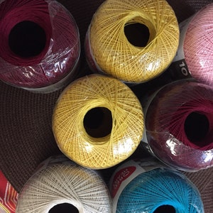 Red Heart Classic Number 10 Crochet Thread Mercerized Cotton Thread - Etsy