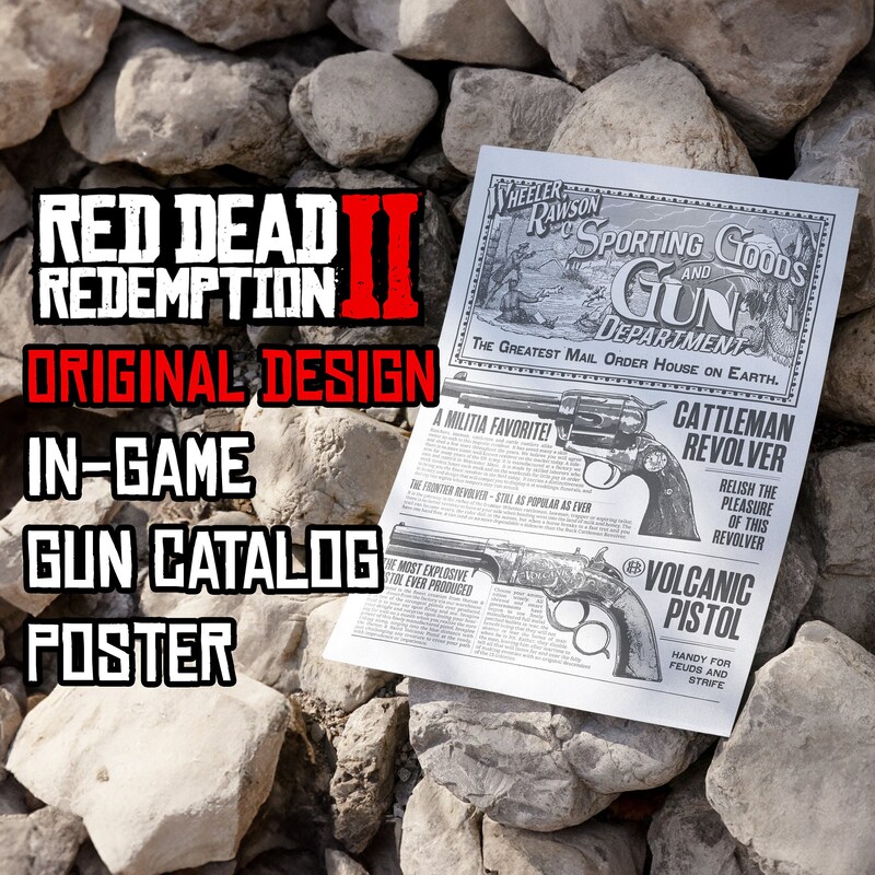 Red Dead Redemption Wanted Poster - Etsy