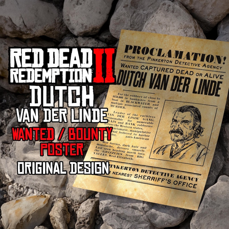 Arthur Morgan Wanted Poster - Etsy