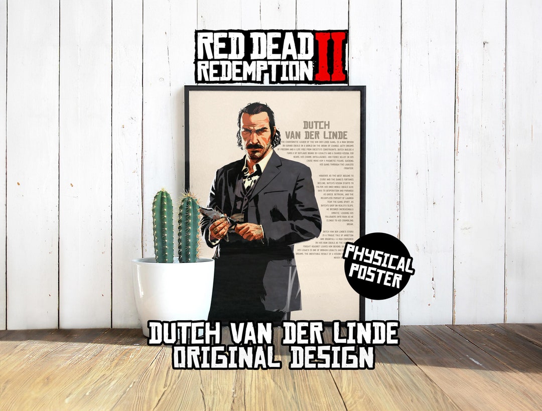 Dutch Van Der Linde Infographical Poster Original Design From Red Dead ...