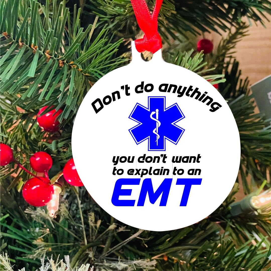 EMT Ornament Funny EMT Ornament Christmas Ornament Bulk - Etsy