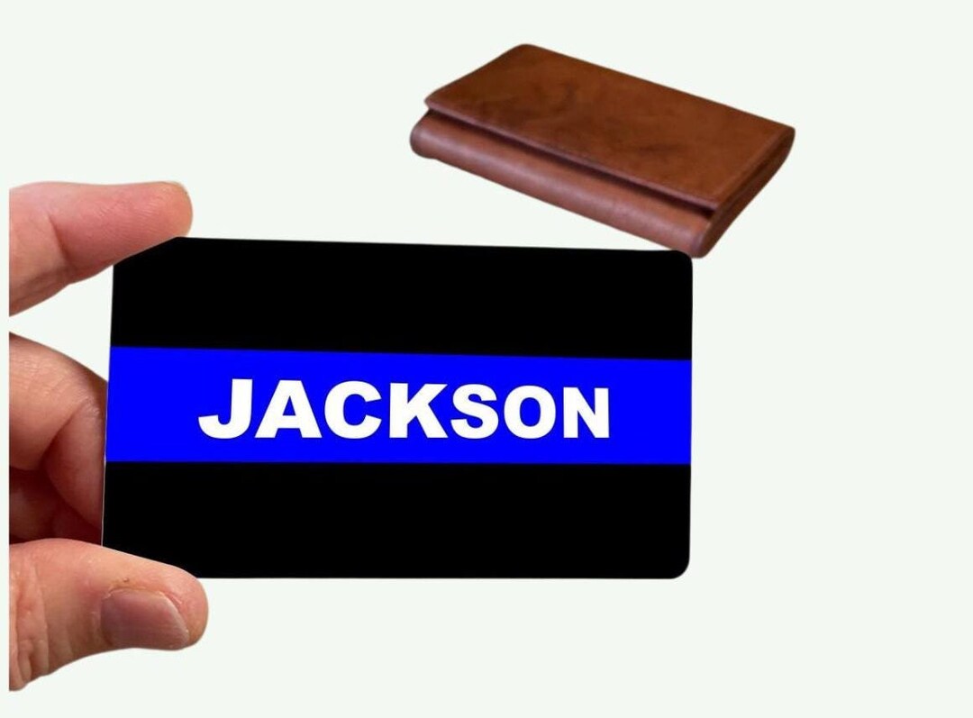 Metal Wallet Card for Law Enforcement Personalized With Name, Police ...