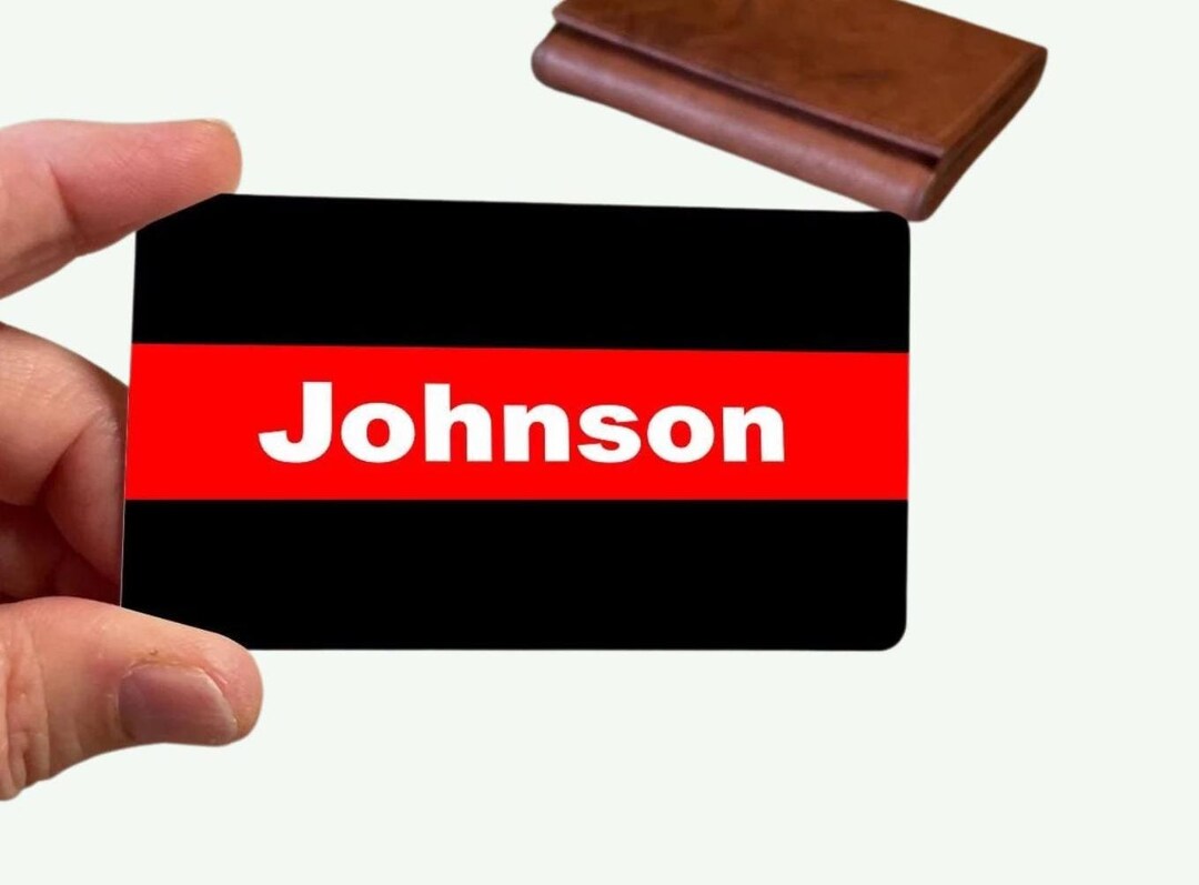 Firefighter Metal Wallet Card Personalized With Name, Fireman Gift ...