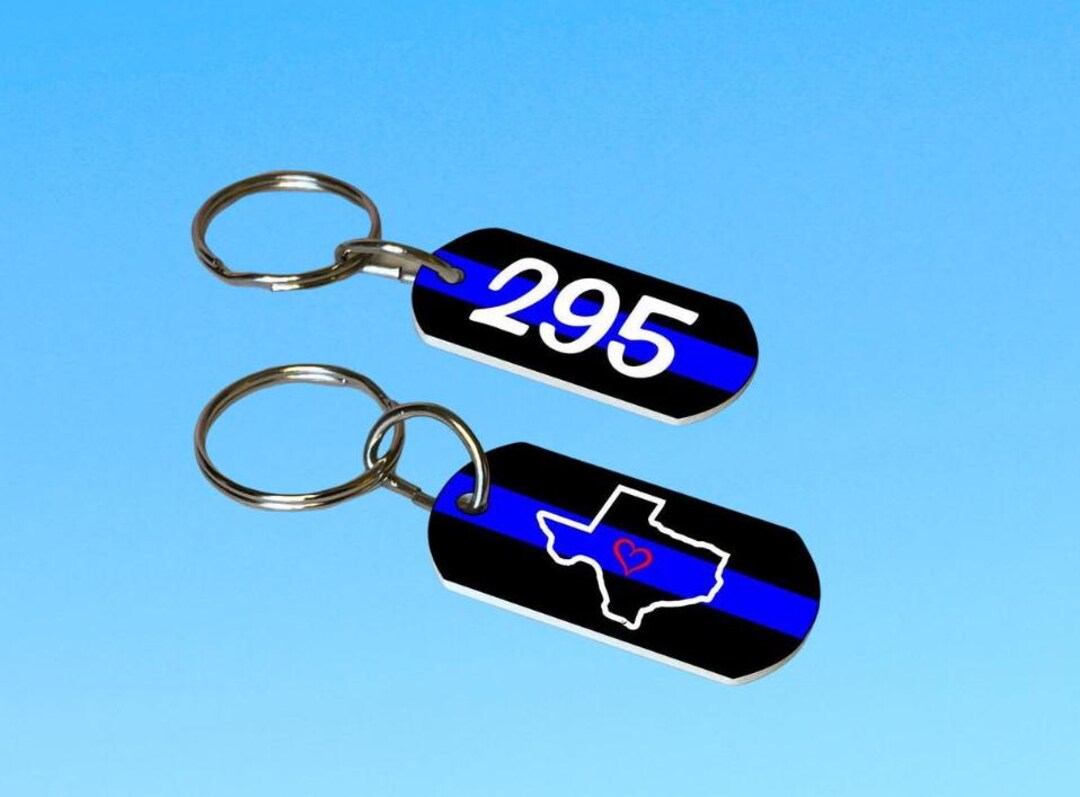 Custom Police Keychain - Bag Tag - Law Enforcement Gift - Police ...