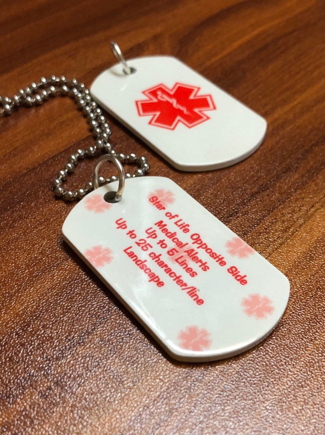 Medical Alert Necklace Personalized for Kids or Adults With Choice of ...