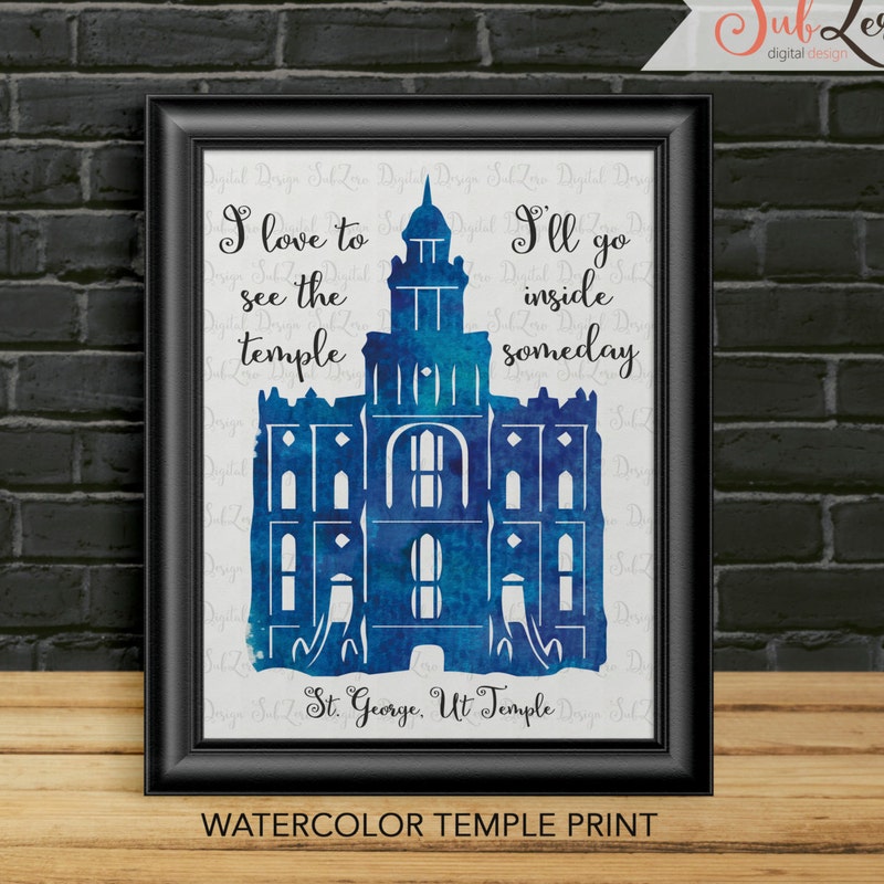 8x10 Lds Temple Printable - Etsy