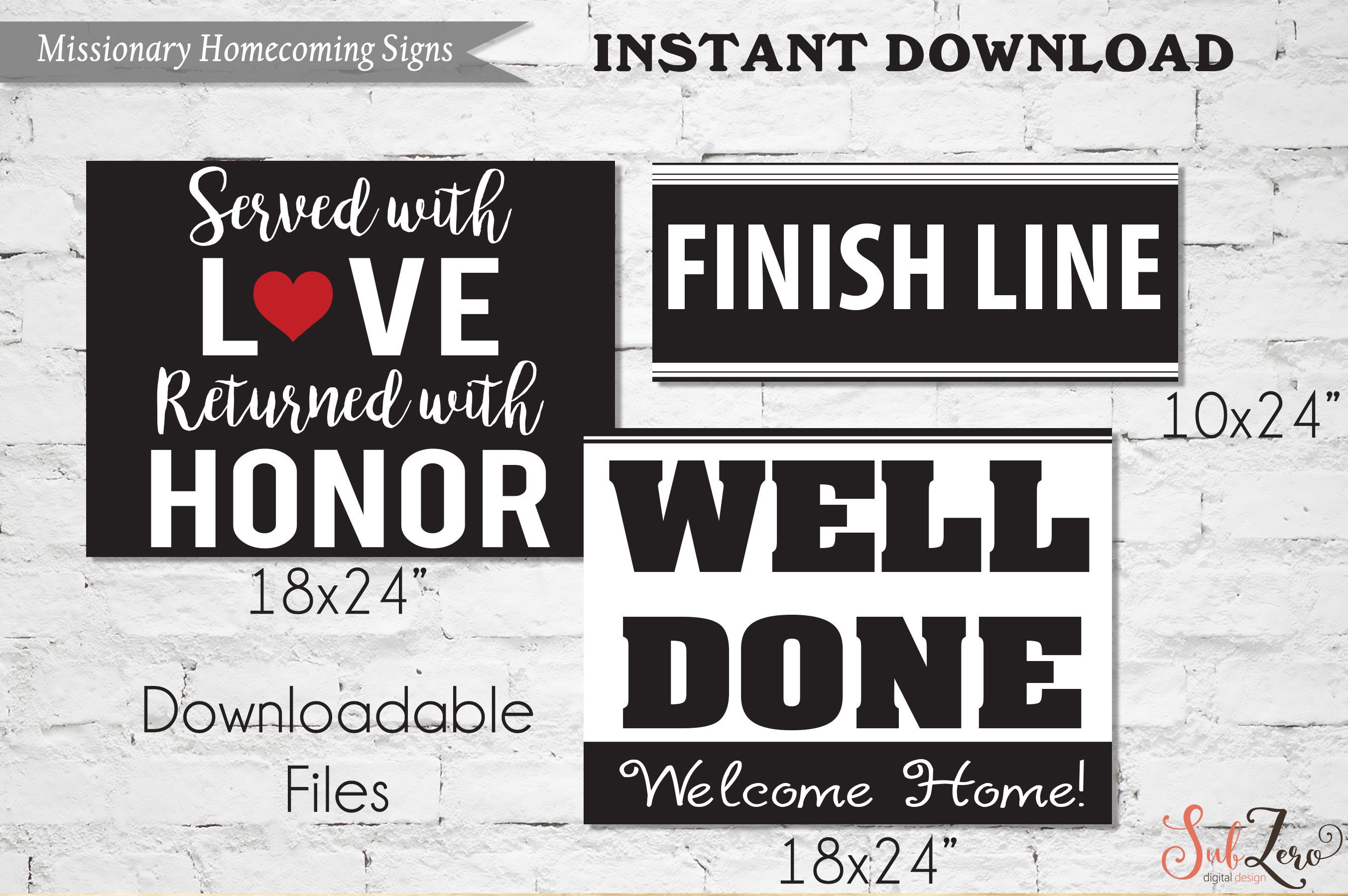 Missionary Welcome Home Banners