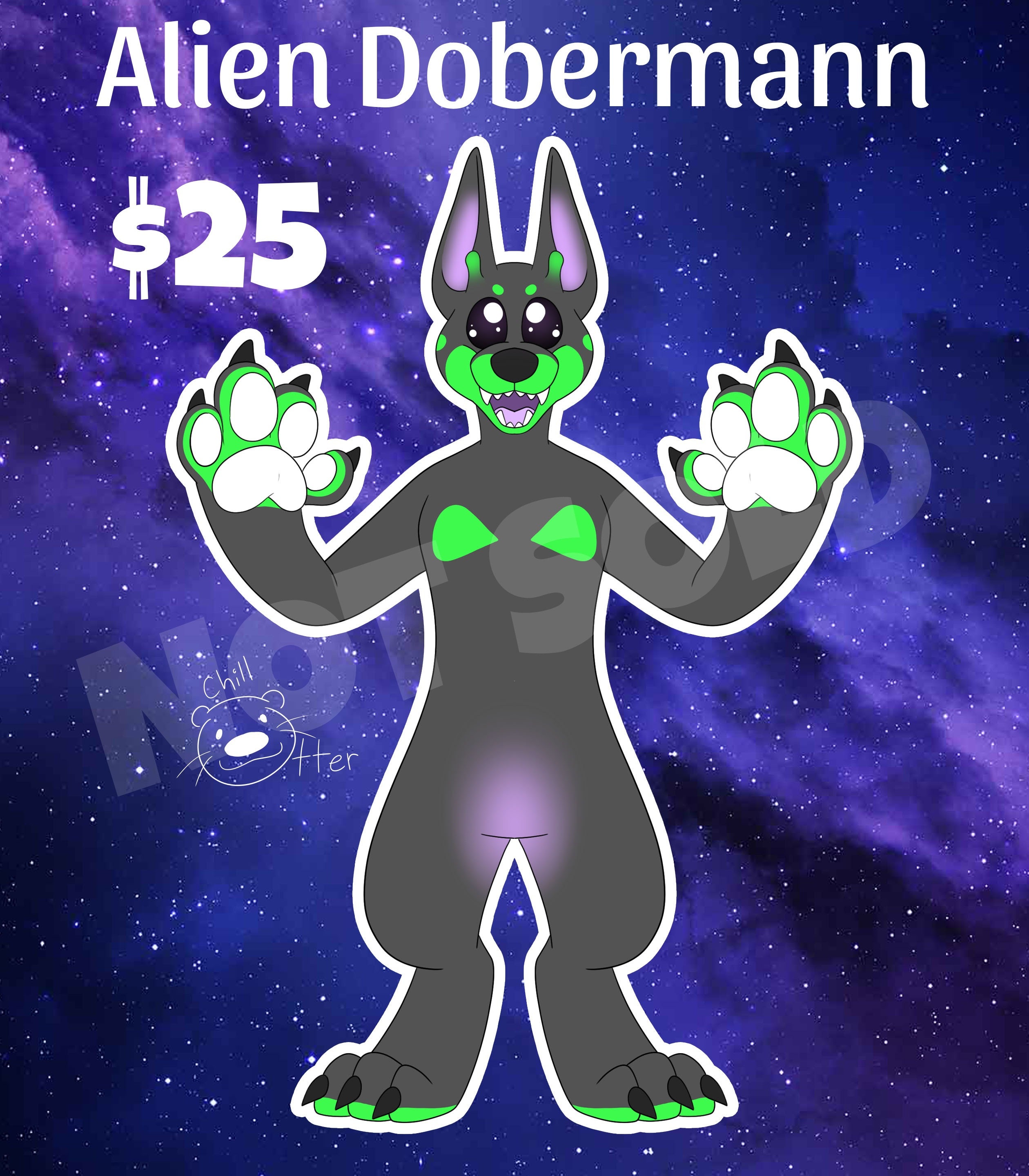 Alien Doberman Furry Adopt - Etsy