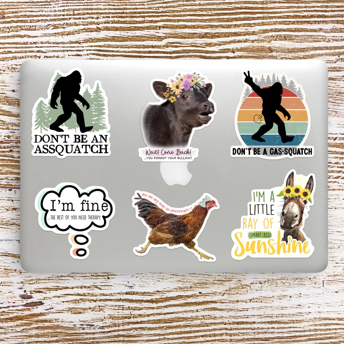 Chicken Sticker, Overreact, Chicken Decal, Funny Sticker, Laptop Decal ...