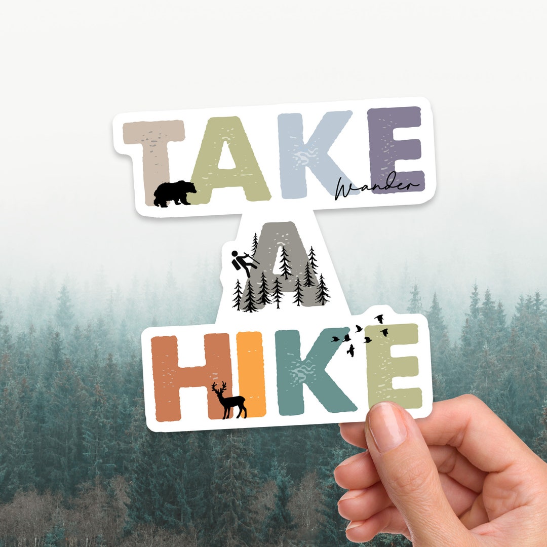 Take A Hike Sticker, Adventure Decal, Hiking Sticker, Laptop Decal ...