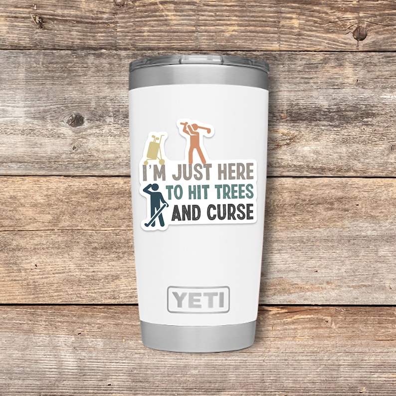 Golf Sticker, I Love Golf Decal, Golf Lover Gift, Sports Sticker, Vinyl ...