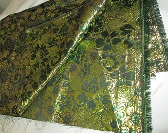 Green Gold Fabric | Etsy
