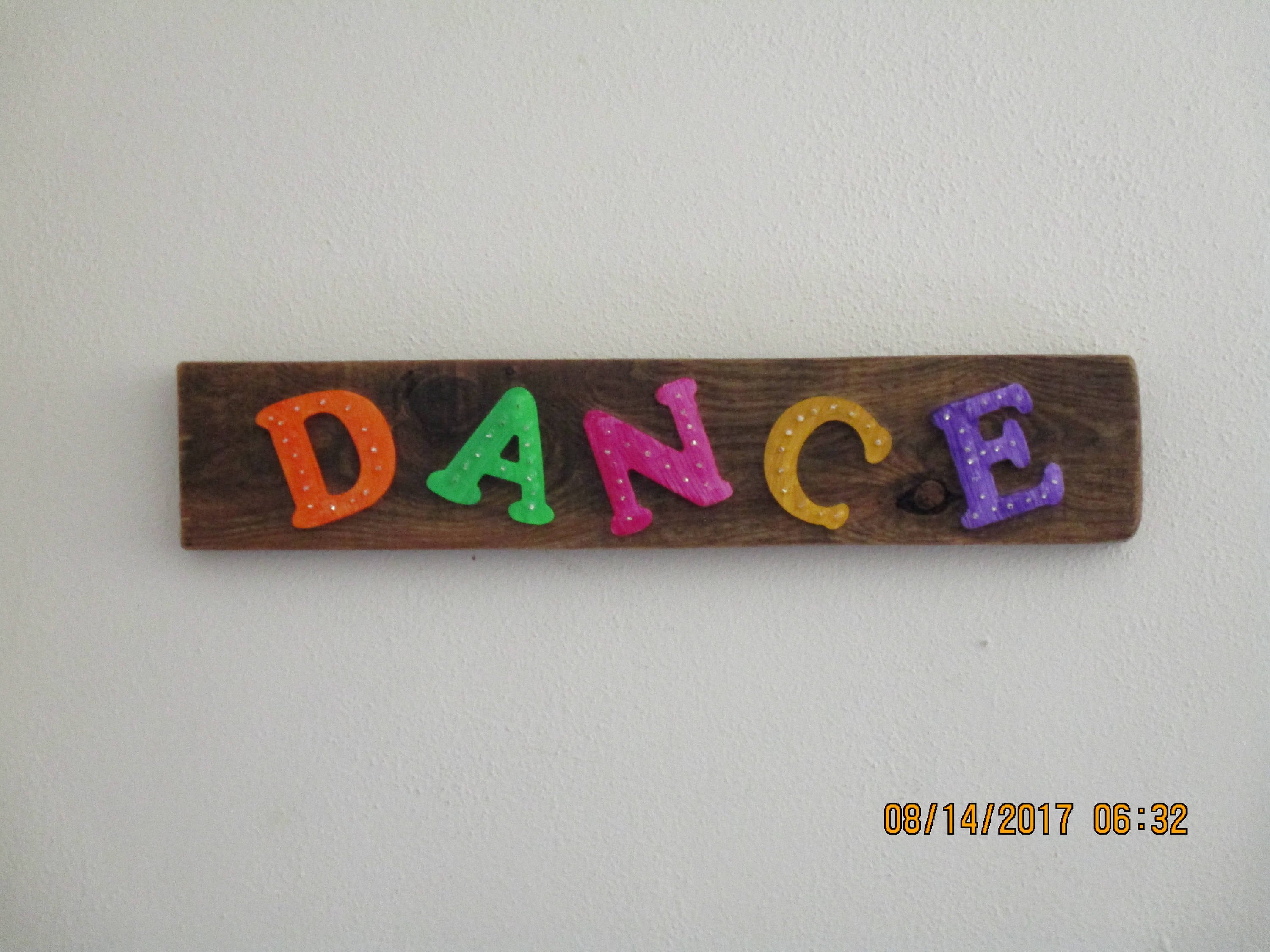 Rustic Dance Wall Sign Dance Artrepurposed Wood Base One of - Etsy UK