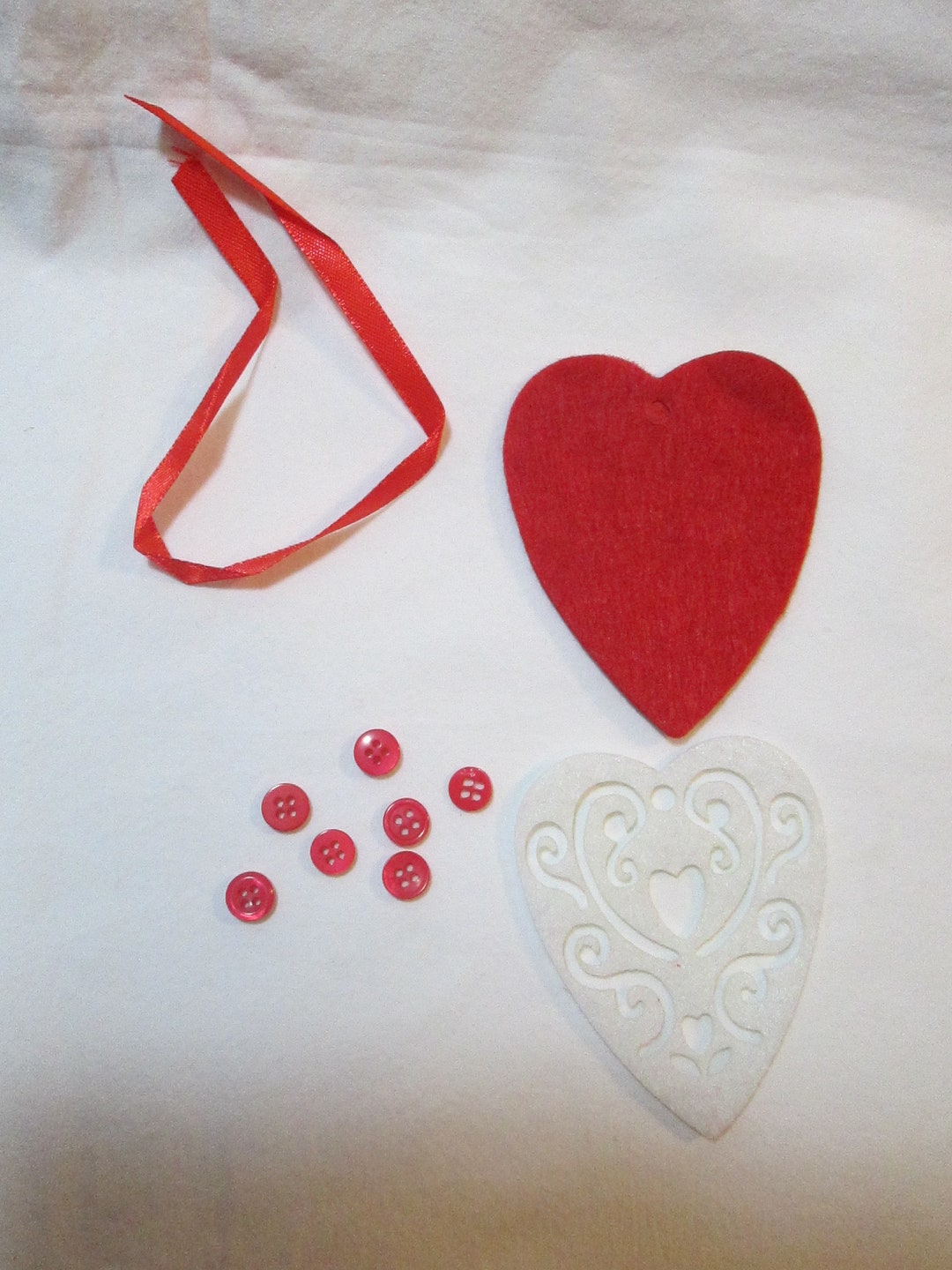 Valentine Felt Heart Kits, Sold as a Set,assembly Required, , 12 Heart ...