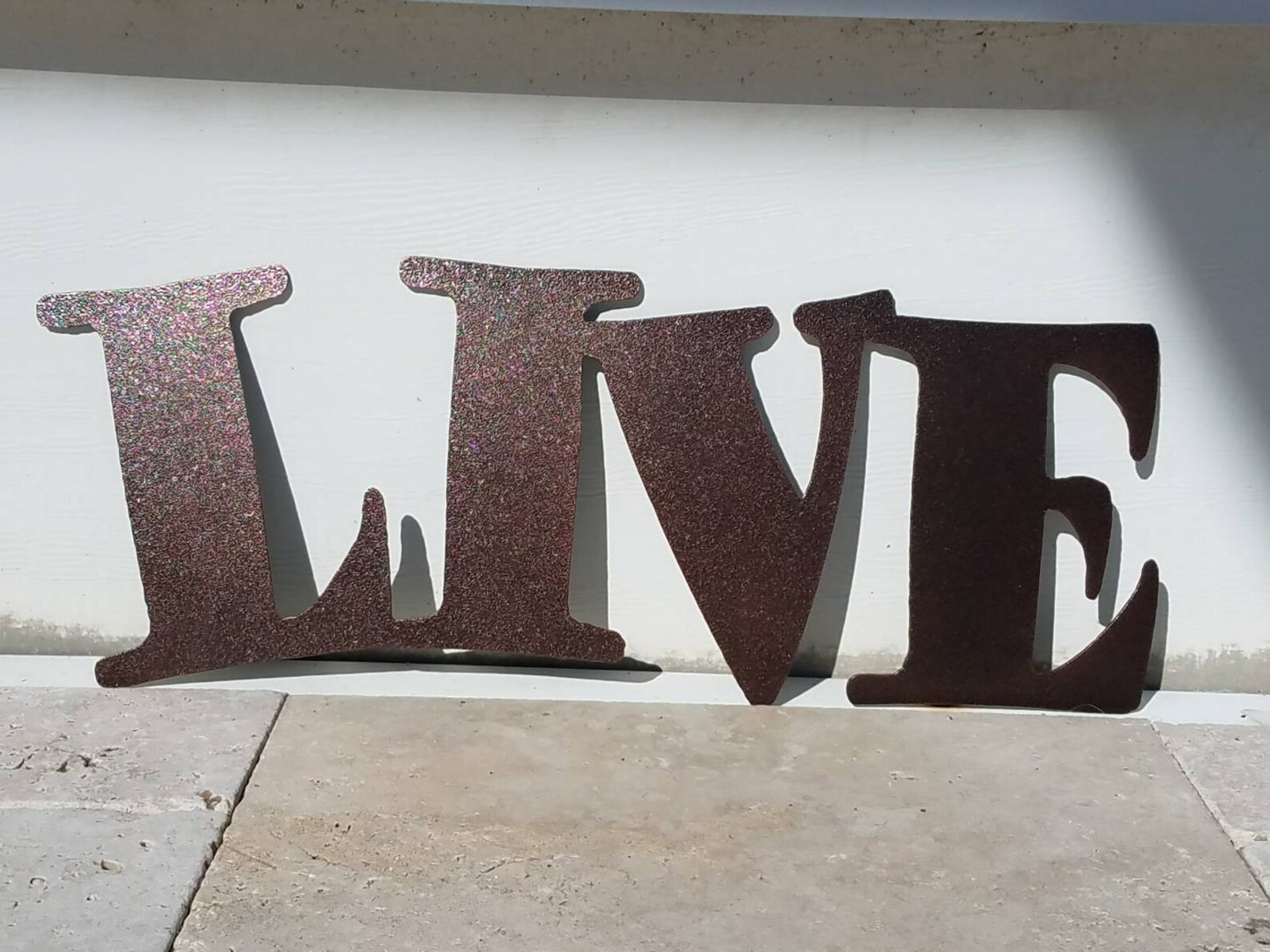 Metal Love Sign Metal Letters Metal Wall Art Live Laugh | Etsy