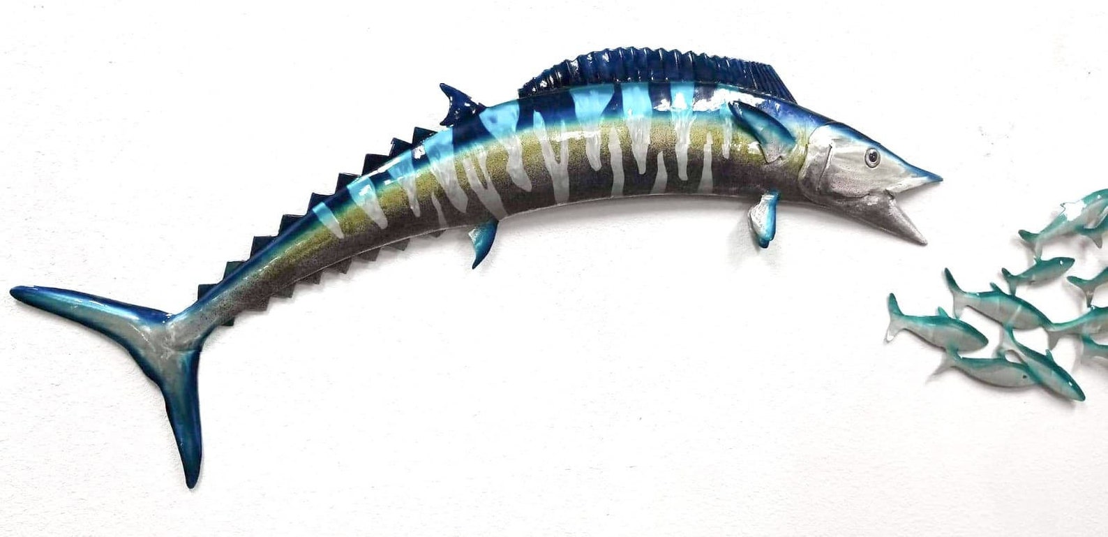 Wahoo Aluminum Wall Art, Nautical Ocean Decor Good for Outdoor Use, Non ...
