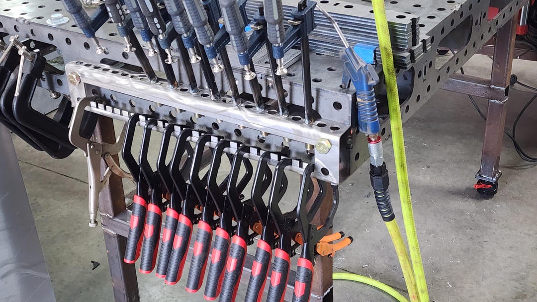 Shop Vise Grip and Clamp Organizer, Fixture Table Organization, Holds ...