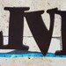 Metal Laugh Sign Metal Letters Metal Wall Art Live Laugh Love Outdoor ...