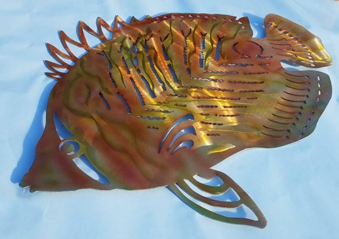 Metal Fish Wall Art Butterfly Fish Outdoor Wall Art - Etsy