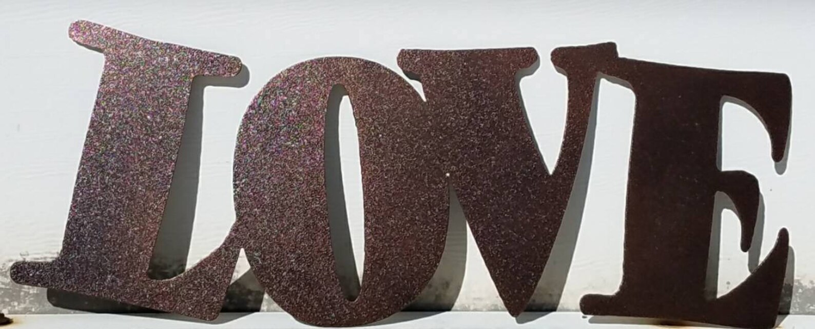 Metal Love Sign Metal Letters Metal Wall Art Live Laugh - Etsy