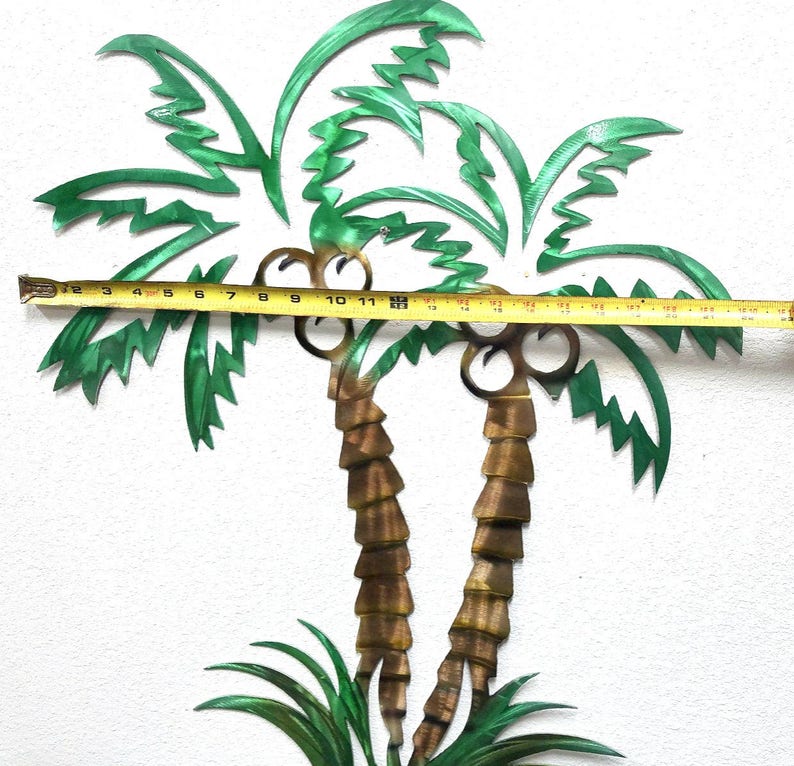 Aluminum Palm Tree Wall Art, Coastal Beach Decor - Etsy