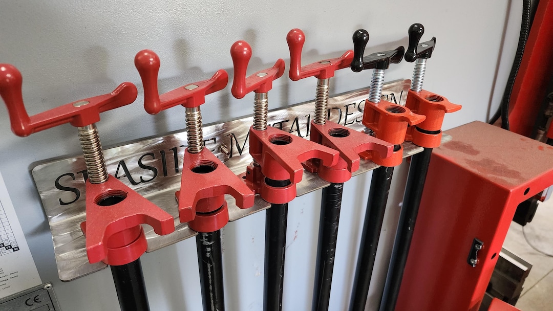 Shop Pipe Clamp Organizer, Fixture Table Organization, Holds up to 6 ...