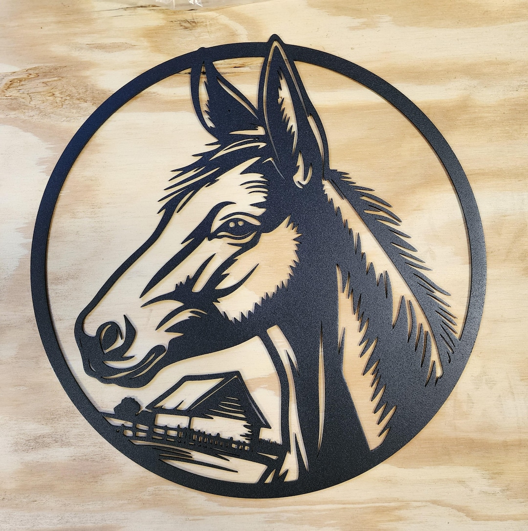 13 Inch Donkey Farm House Decor, Farm Animal Decor for Kid's Room ...