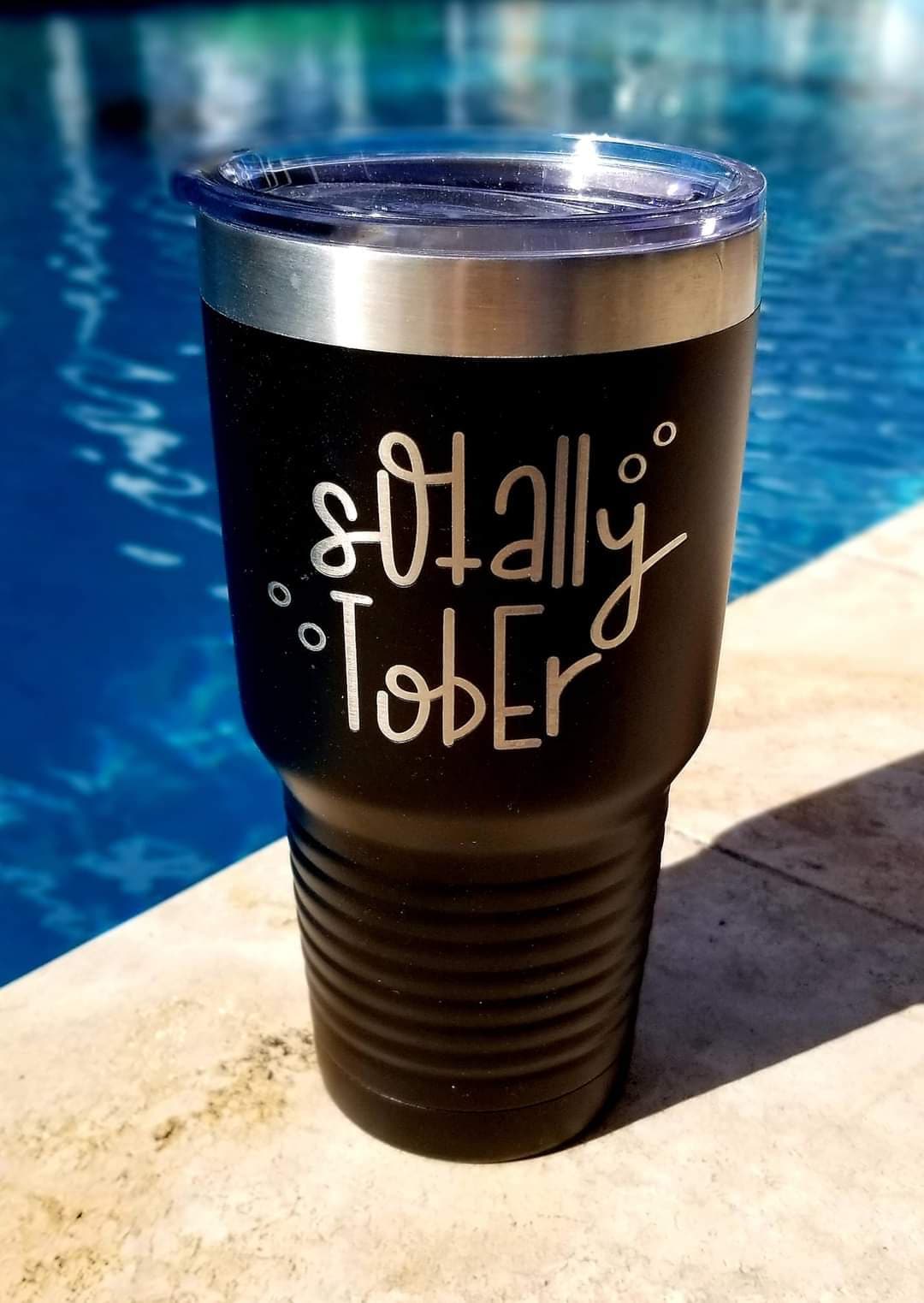 Sotally Tober Totally Sober Laser Etched Insulated Tumbler and Travel ...