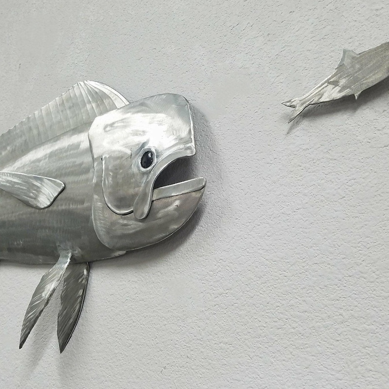 Metal Fish Wall Art - Etsy