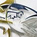 Tuna Skeleton Wall Art, Yellowfin Tuna Metal Art, Aluminum Tuna Decor ...