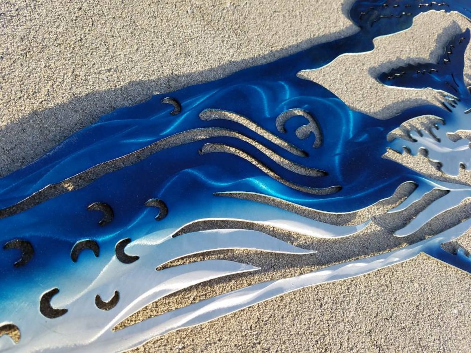 Aluminum Humpback Whale Wall Art, Metal Fish Art, Metal Ocean Art ...