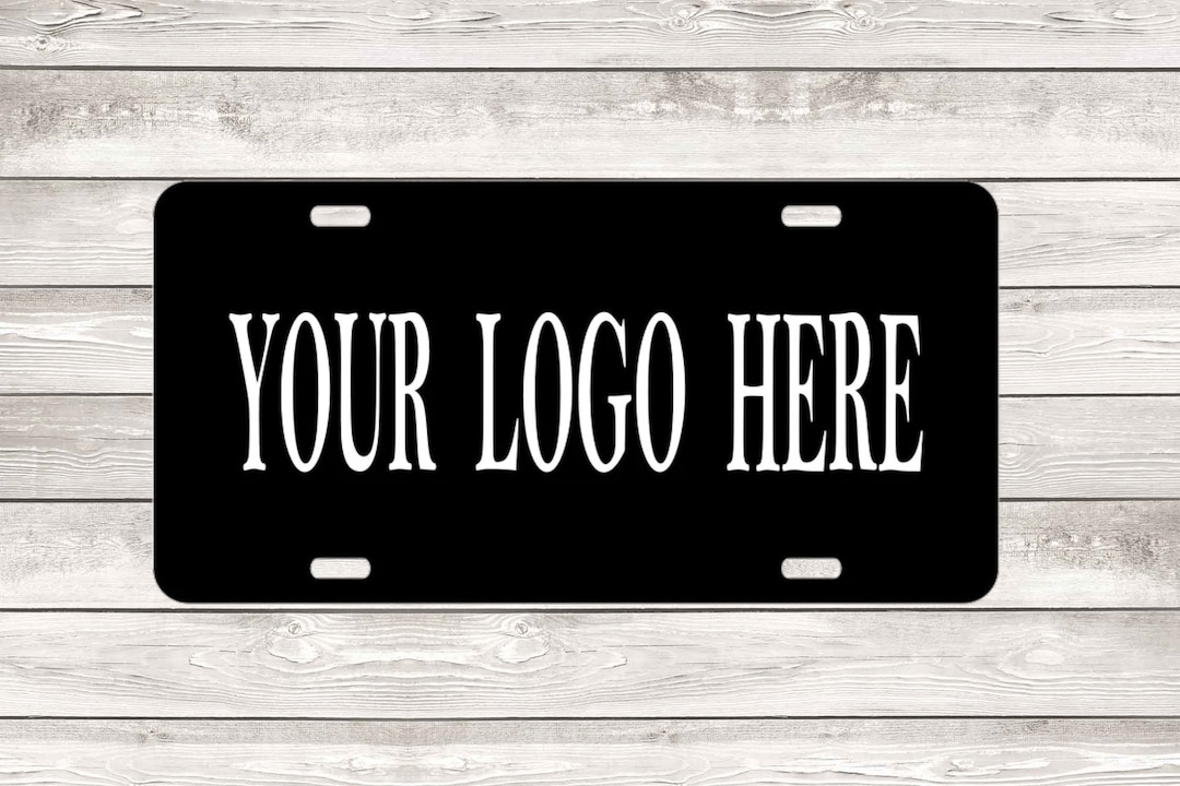 Custom Logo License Plate, Your Image or Logo - We Laser Engrave It ...