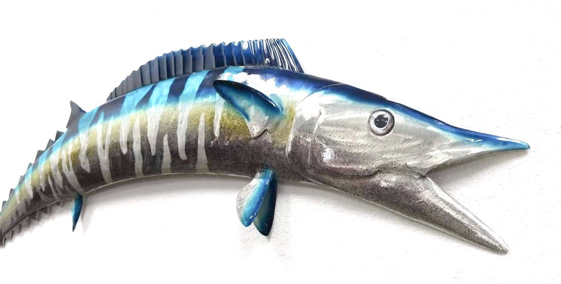 Wahoo Aluminum Wall Art, Nautical Ocean Decor Good for Outdoor Use, Non ...