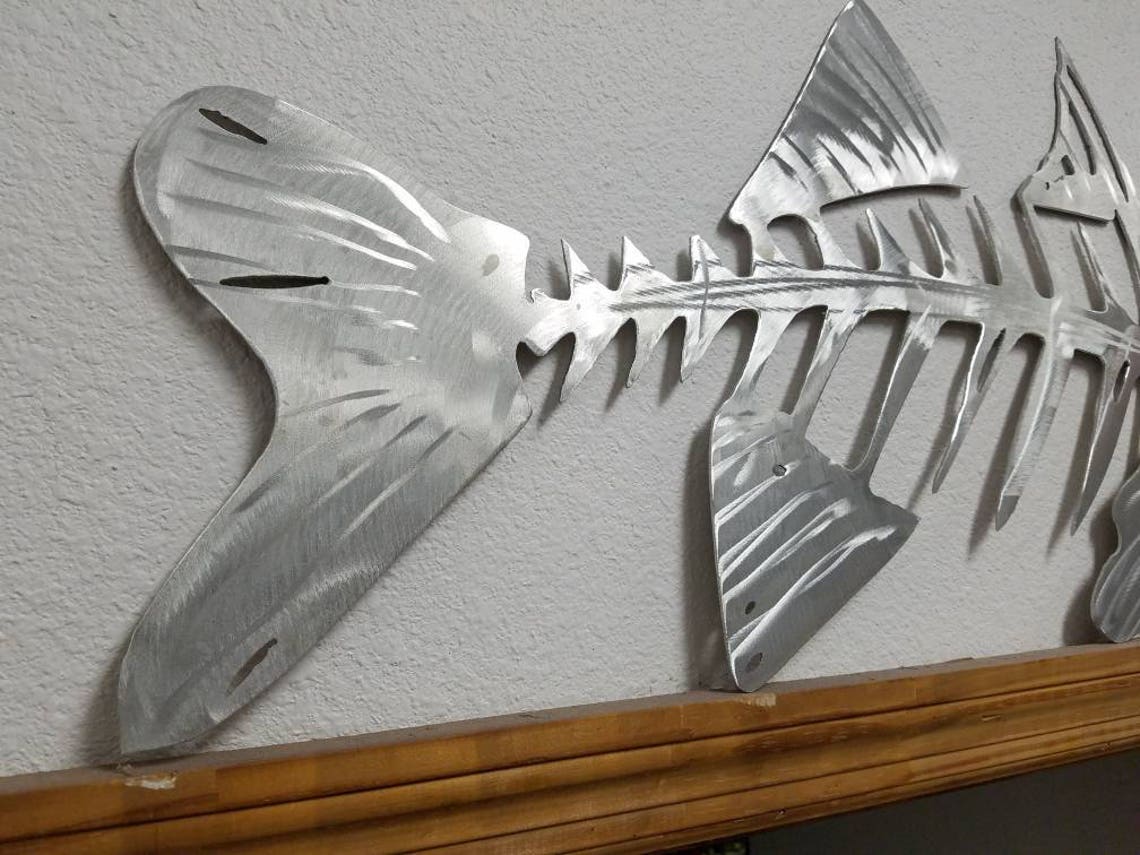 Snook Wall Art, Snook Skeleton Hanging, Aluminum Metal Art, Metal Snook ...