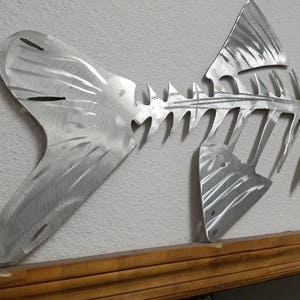 Snook Wall Art, Snook Skeleton Hanging, Aluminum Metal Art, Metal Snook ...