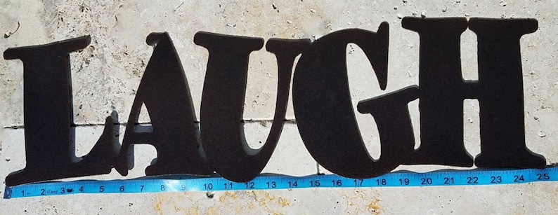 Metal Laugh Sign Metal Letters Metal Wall Art Live Laugh - Etsy
