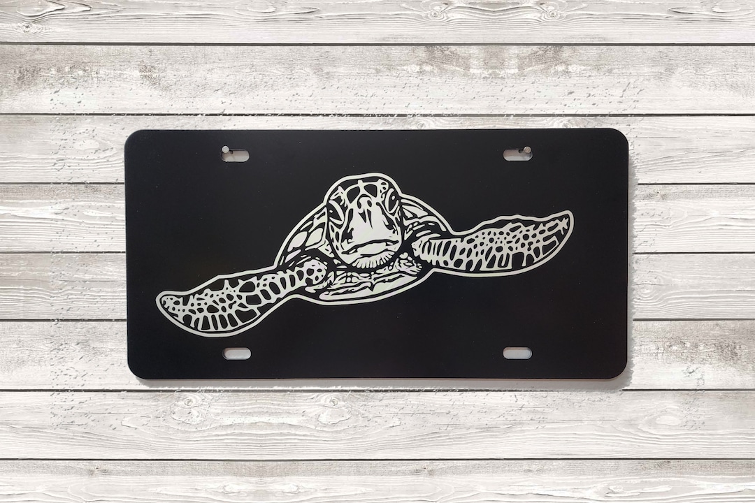 Sea Turtle Novelty Front License Plate for Car or Truck, Car ...