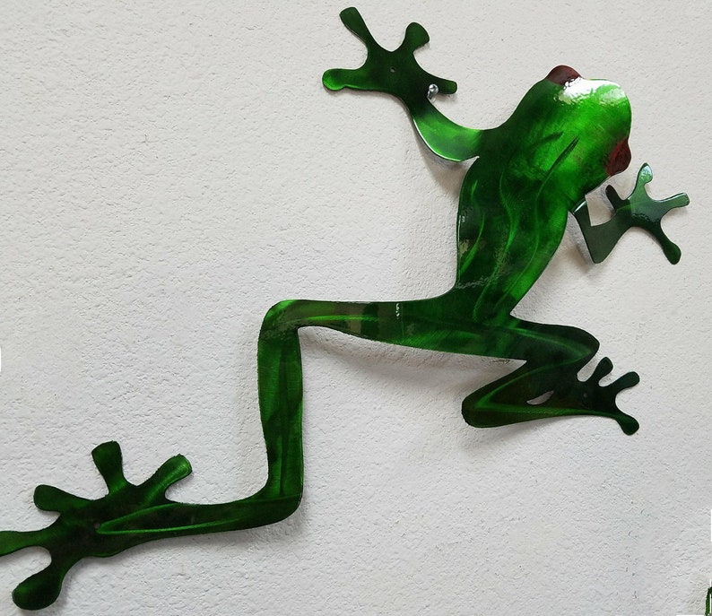 Stainless Steel Tree Frog Rainforest Wall Art, Tree Frog Metal Art ...