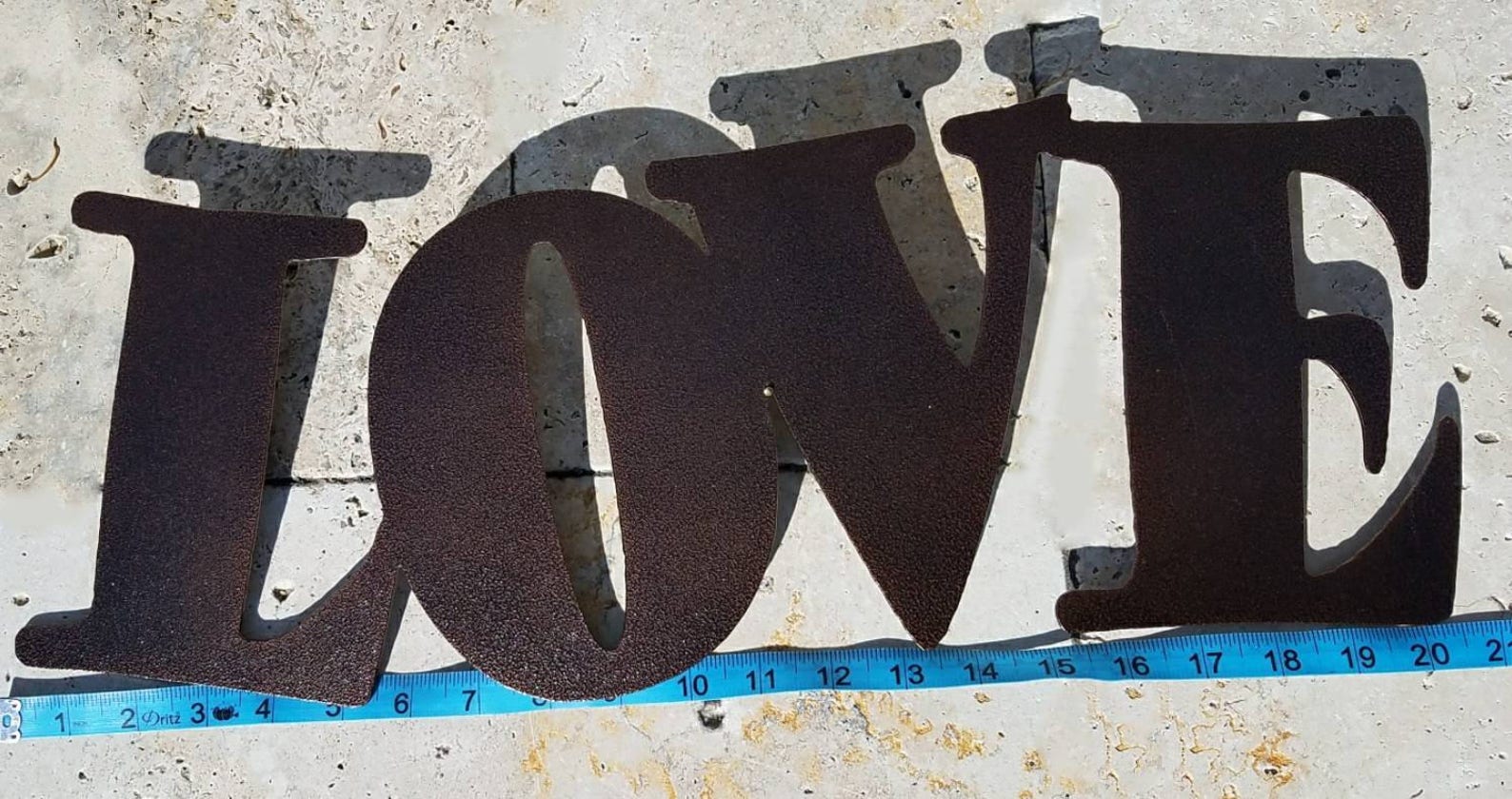 Metal Love Sign - Metal Letters - Metal Wall Art - Live Laugh Love ...