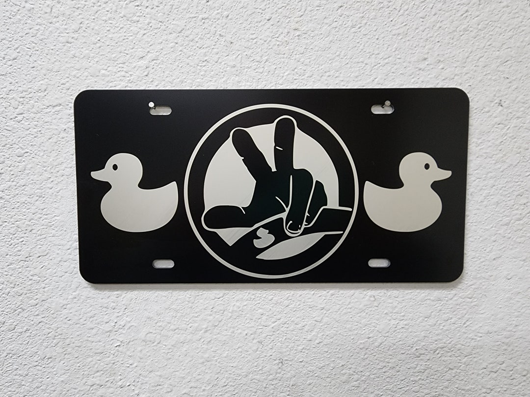 Peace Wave Duck Duck off Road Front License Plate for off Road ...