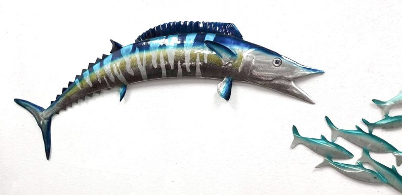 Wahoo Aluminum Wall Art, Nautical Ocean Decor Good for Outdoor Use, Non ...