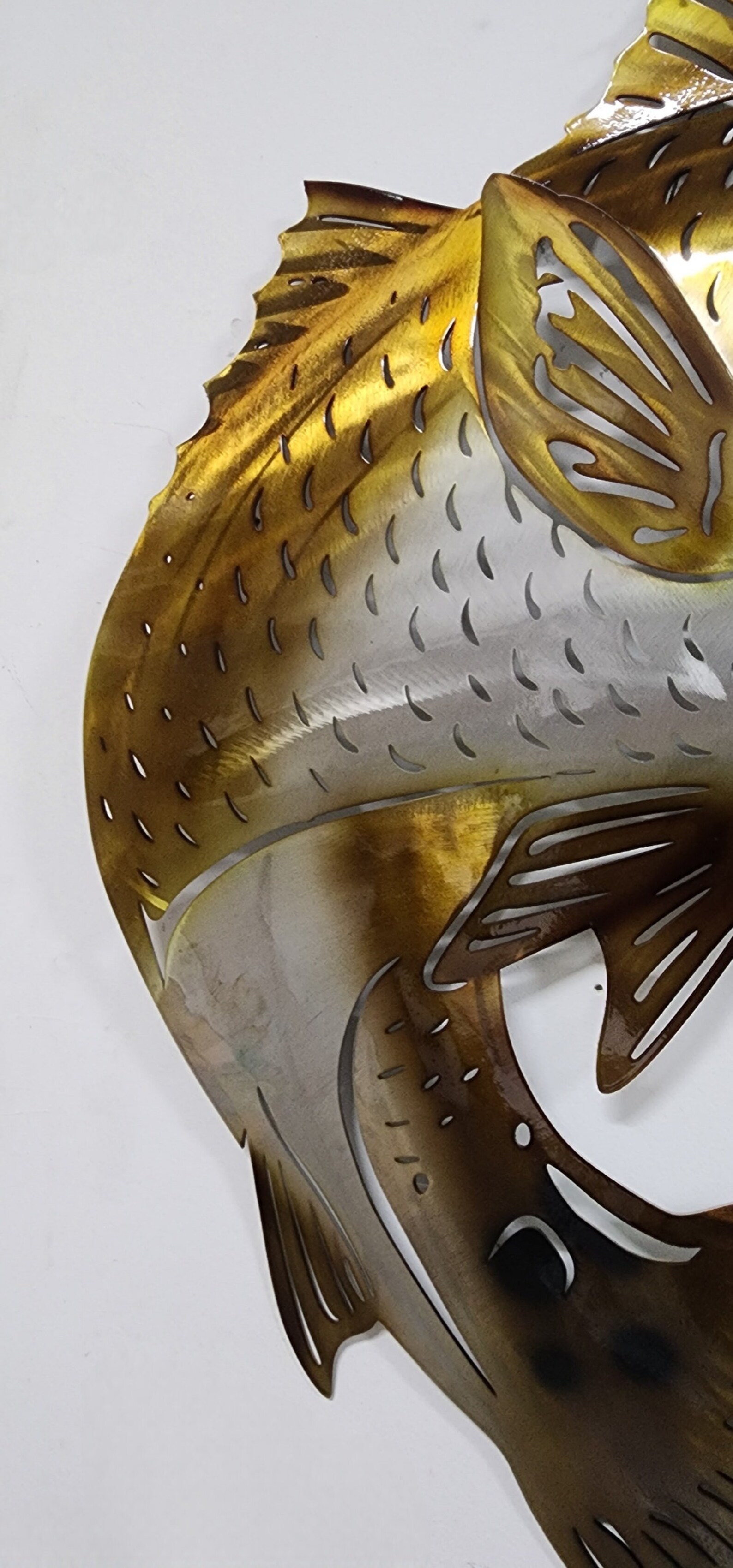 Aluminum Redfish Wall Art, Coastal Fishing Decor (22x16 Inches) - Etsy