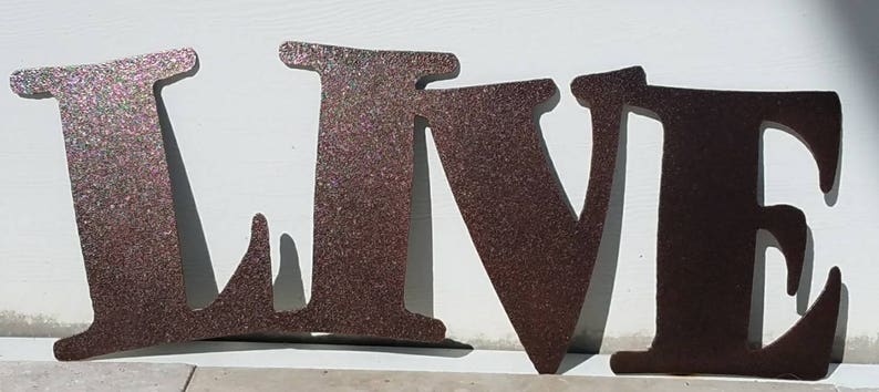Metal Laugh Sign Metal Letters Metal Wall Art Live Laugh - Etsy